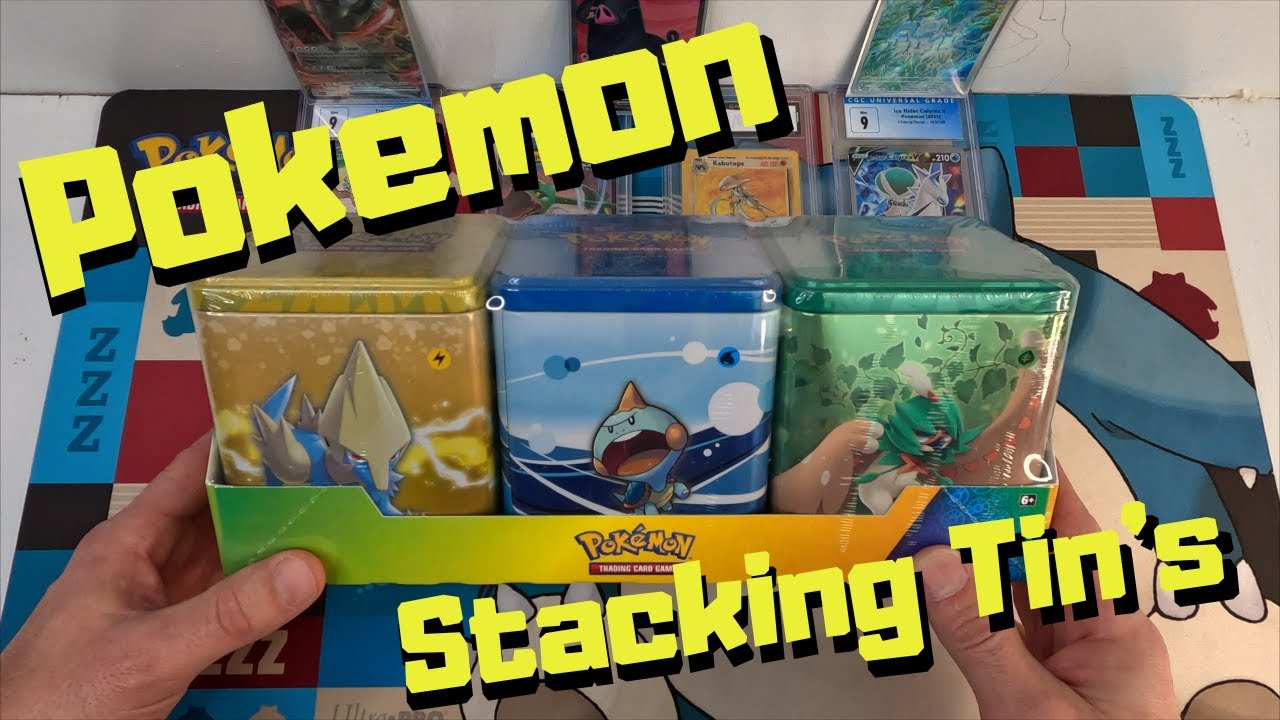 Still Opening Pokemon! Stacking Tins From Costco - YouTube