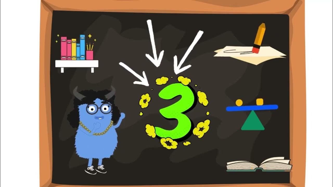 Aprendemos los números - Número tres "3" - YouTube
