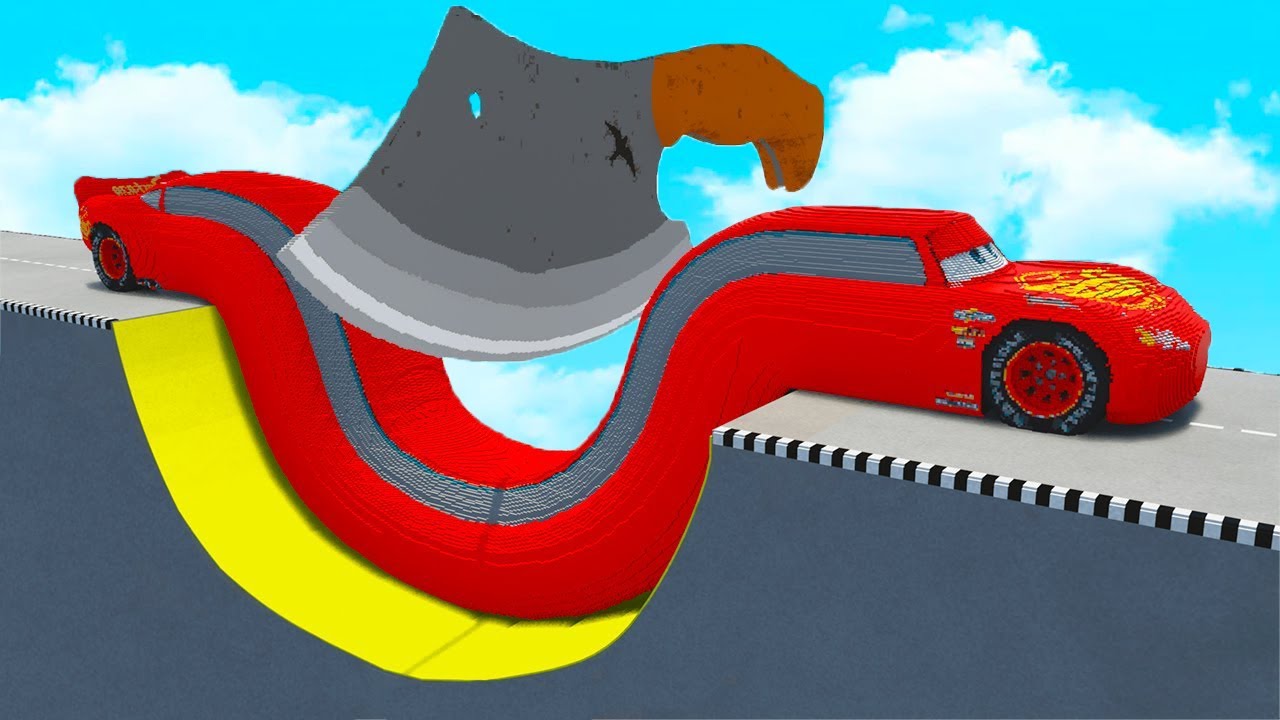 LONG CARS vs REVERSE SPEED BUMPS in Teardown - YouTube