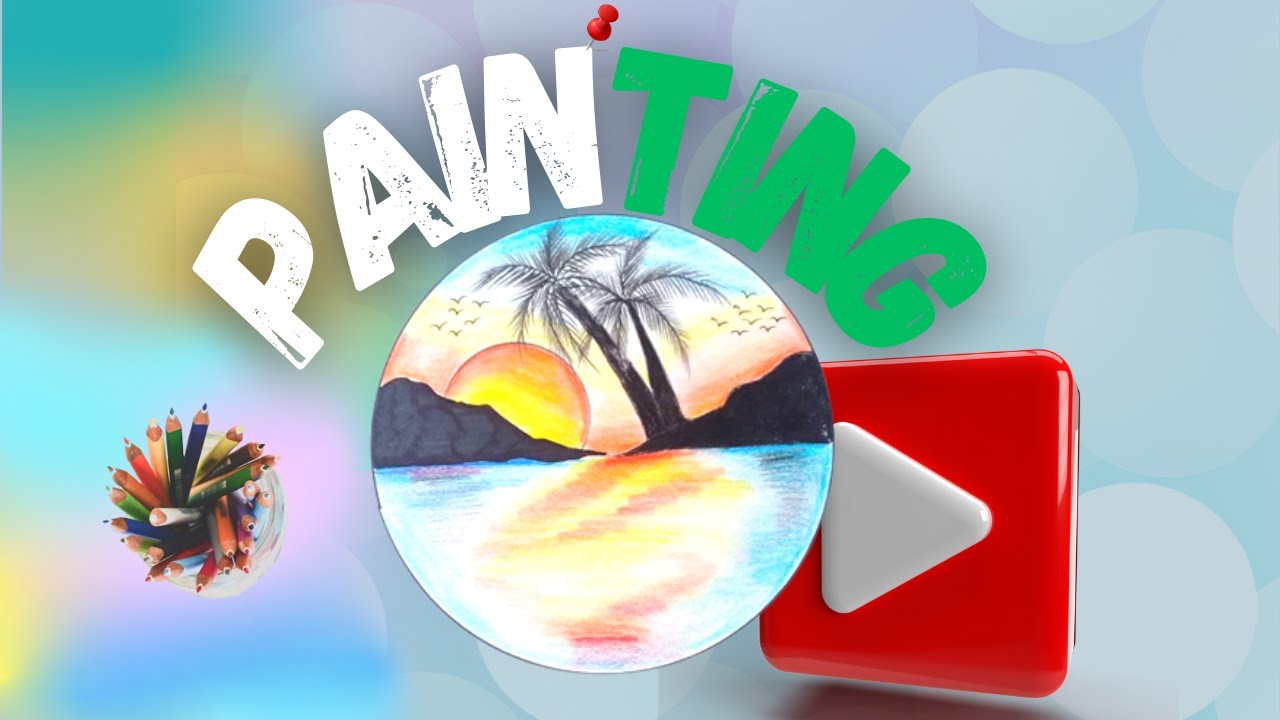 How To Make a Pencil Color Painting🎨This Painting #Drawing #Art # ...