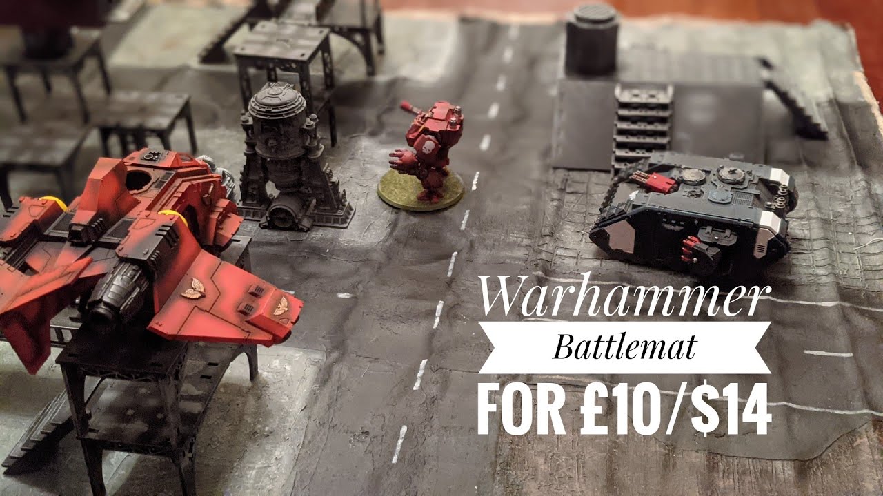 Warhammer 40k City Battle Mat for $15 - YouTube