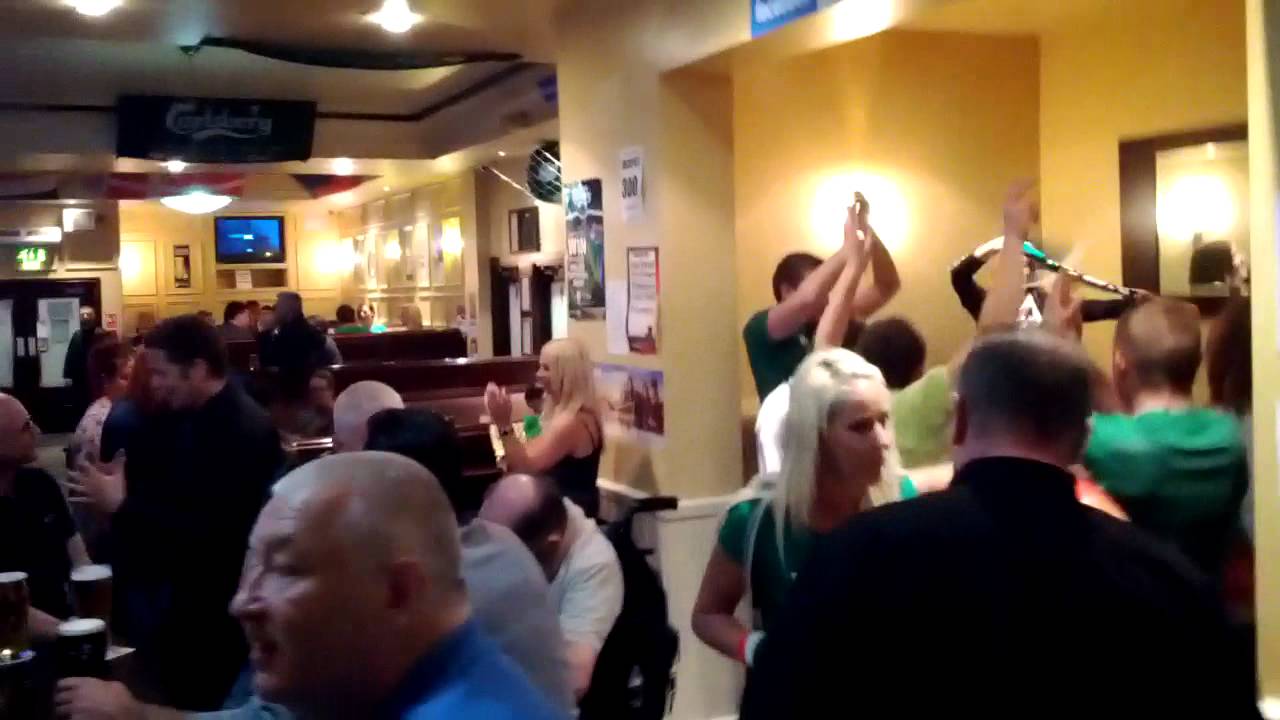 Donaghmede inn after the Spain game - YouTube