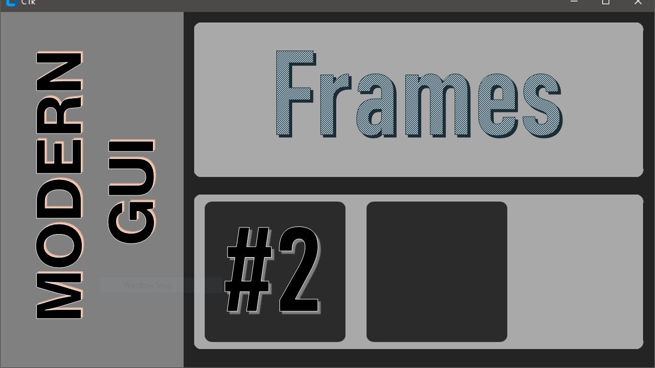 Frames Python CustomTkinter Modern GUI Development 2 YouTube
