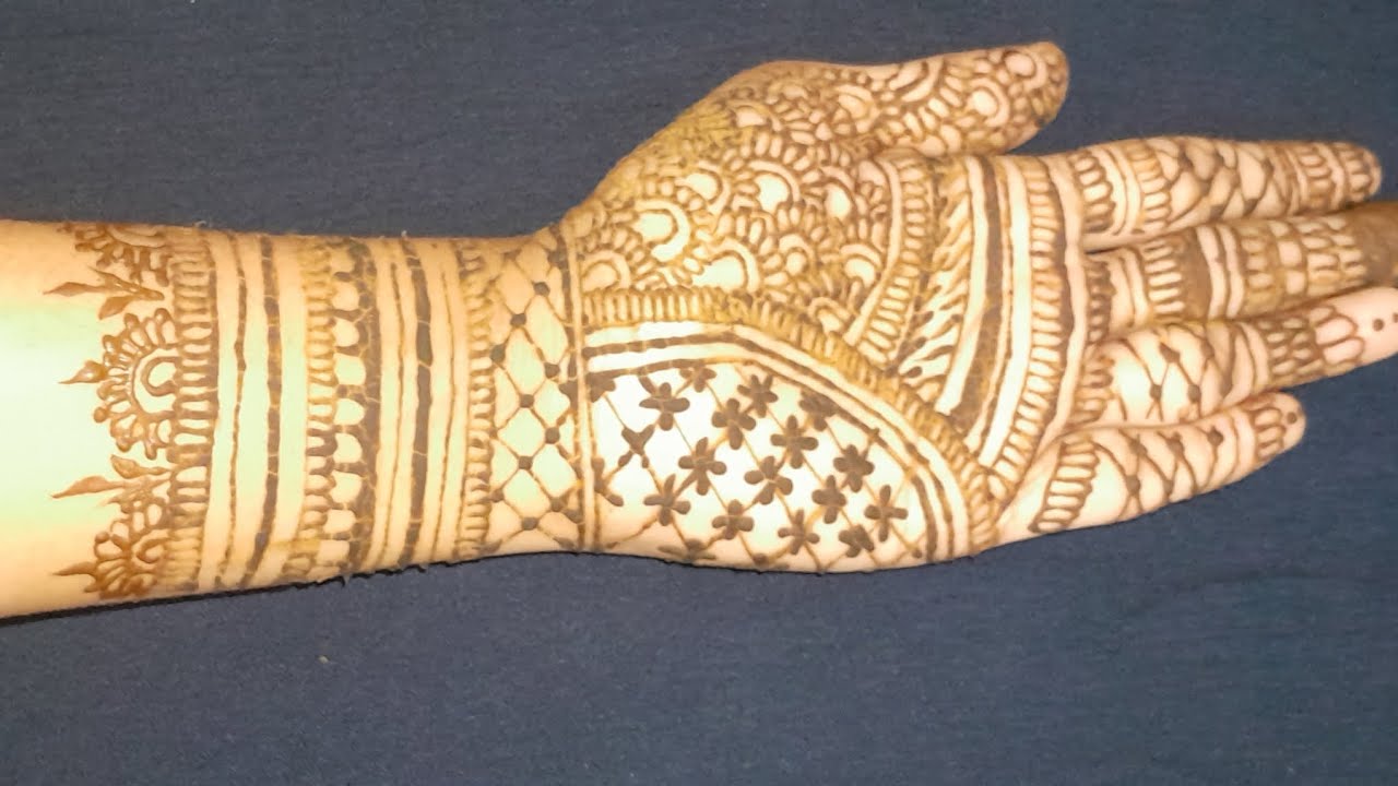 latest simple mehandi design for hands // easy mehandi design - YouTube
