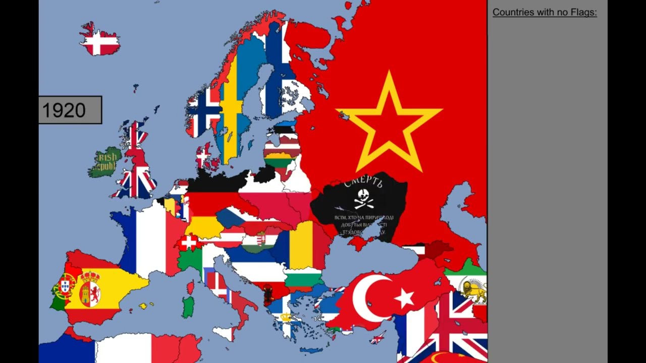 Europe: Timeline of National Flags: 1000 - 2019 - YouTube