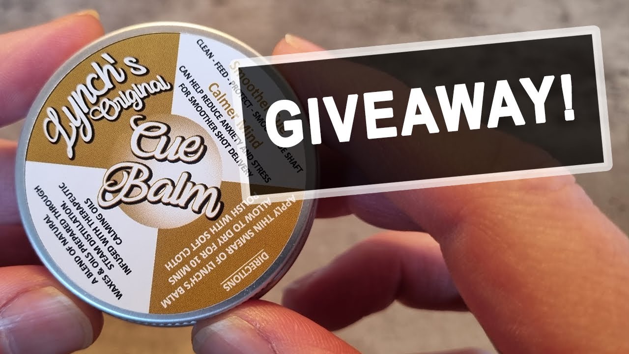 Snooker Prize Giveaway - Lynch's Original Cue Balm #snooker #giveaway # ...