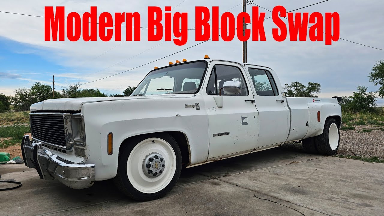 New engine for my RARE Square body Dually - YouTube