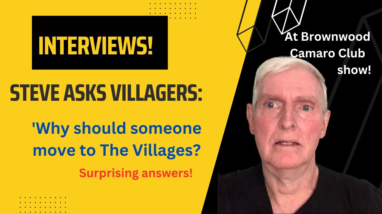 Villagers interviews | Why people move to The Villages FL - YouTube