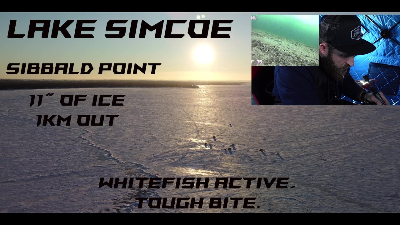 Lake Simcoe ice fishing and drone shots - YouTube