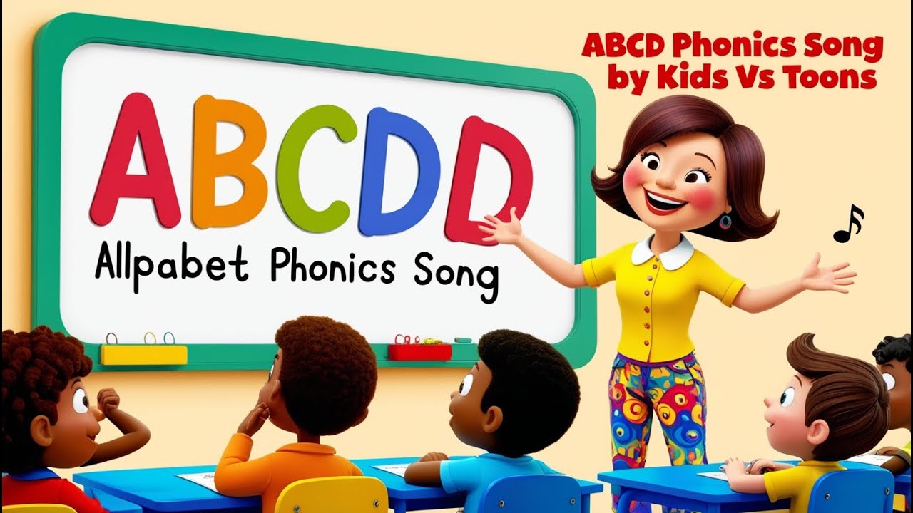 ABCD Phonics Song for Children | Alphabet Song by @kidsvstoons - YouTube