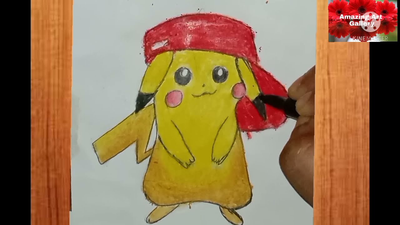 How to draw Pickachu||Pokemon-easy step by step tutorials - YouTube