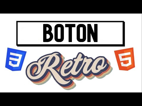 👉como hacer un BOTON RETRO en HTML y CSS - YouTube