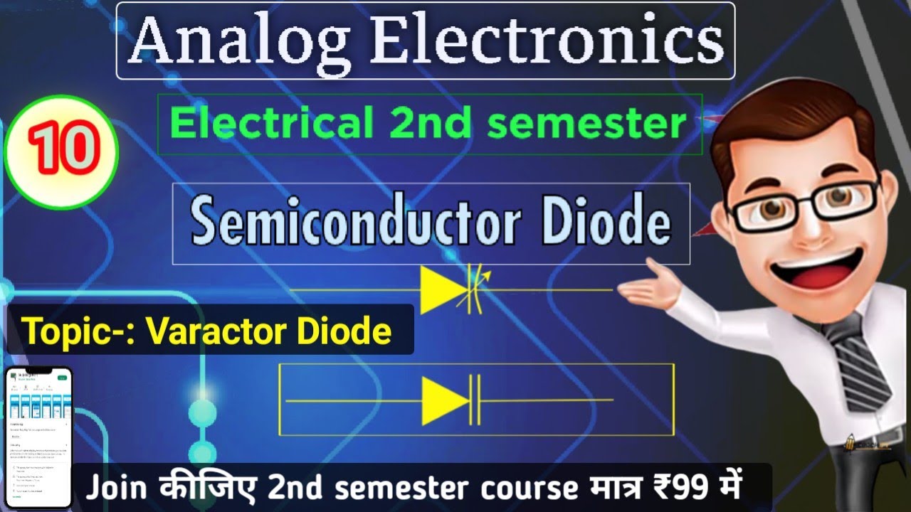 Varactor Diode||semiconductor Diode||Analog Electronics||polytechnic 2nd semester Analog ...
