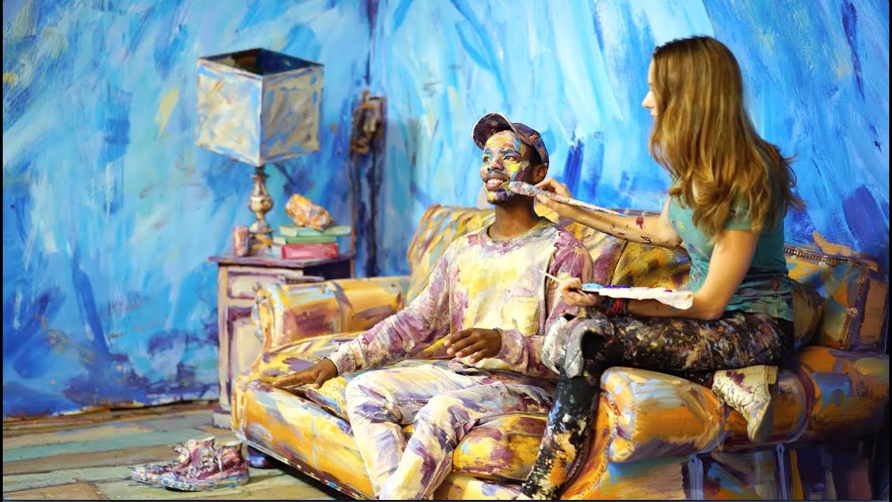 "Color of Reality" Behind the scenes of Alexa Meade painting Jon Boogz ...