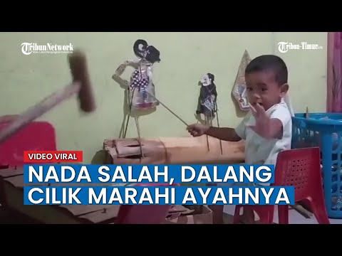 Viral Dalang Cilik Ngamuk ke Bapaknya Karena Salah Nada Saat Latihan: Mboten Kados Niki
