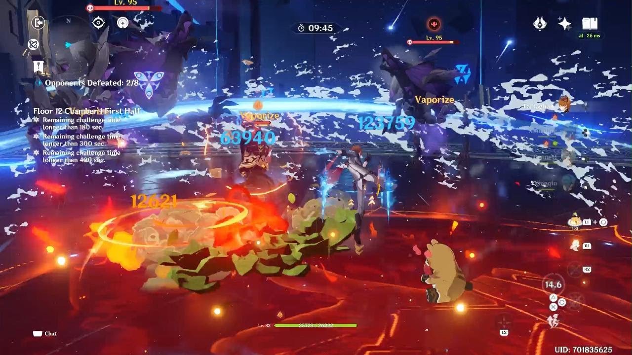 Genshin Impact Skirk's new training for Childe - YouTube