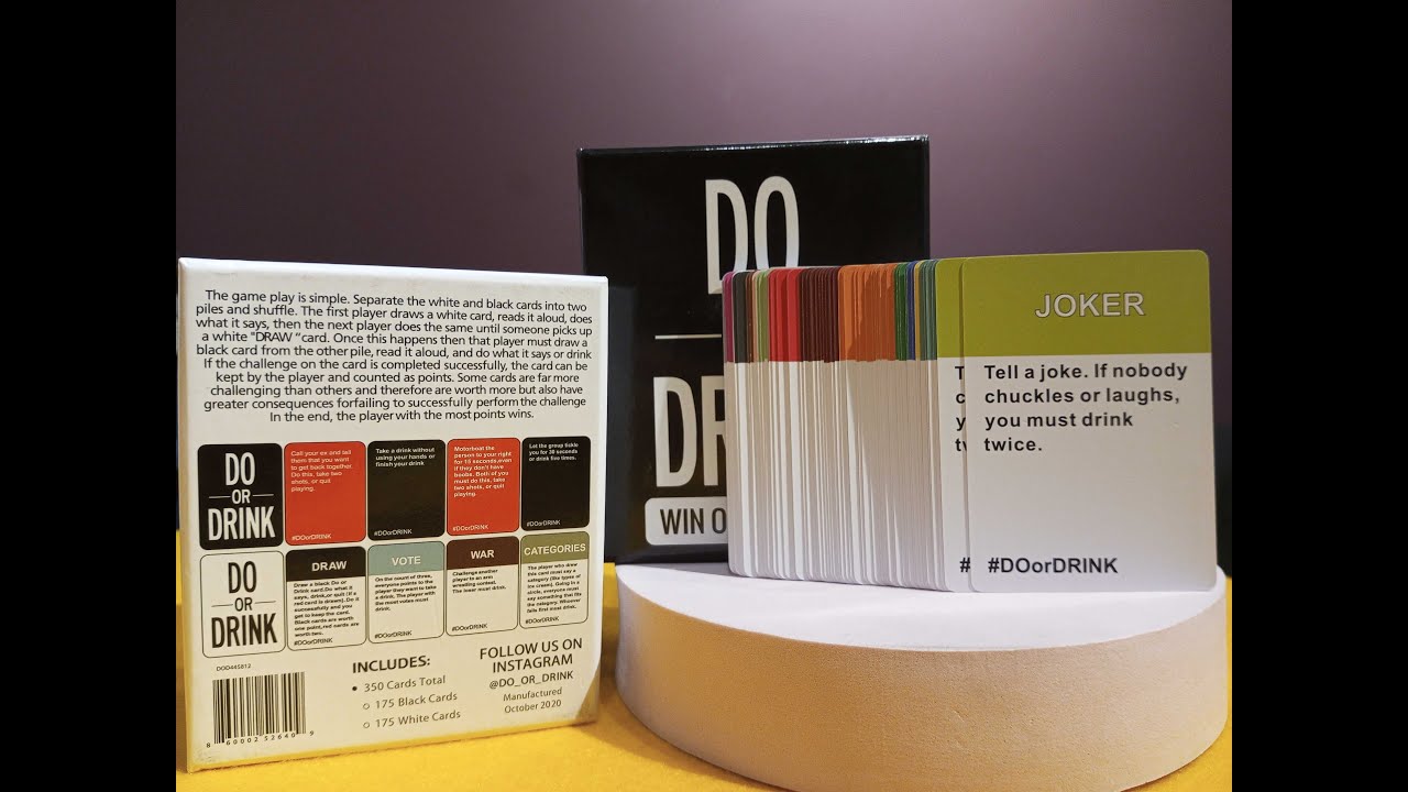 DO OR DRINK CARD GAME (WIN OR BLACKOUT) - YouTube