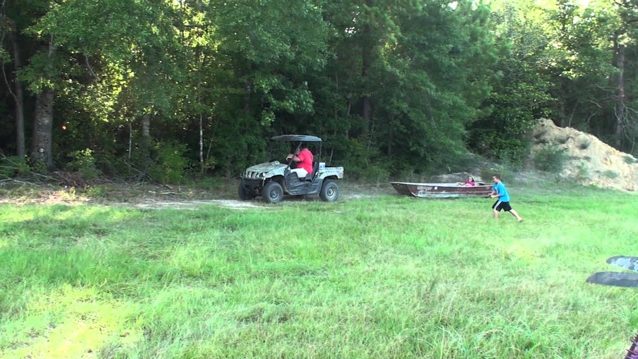 redneck boating in a texas drought - YouTube