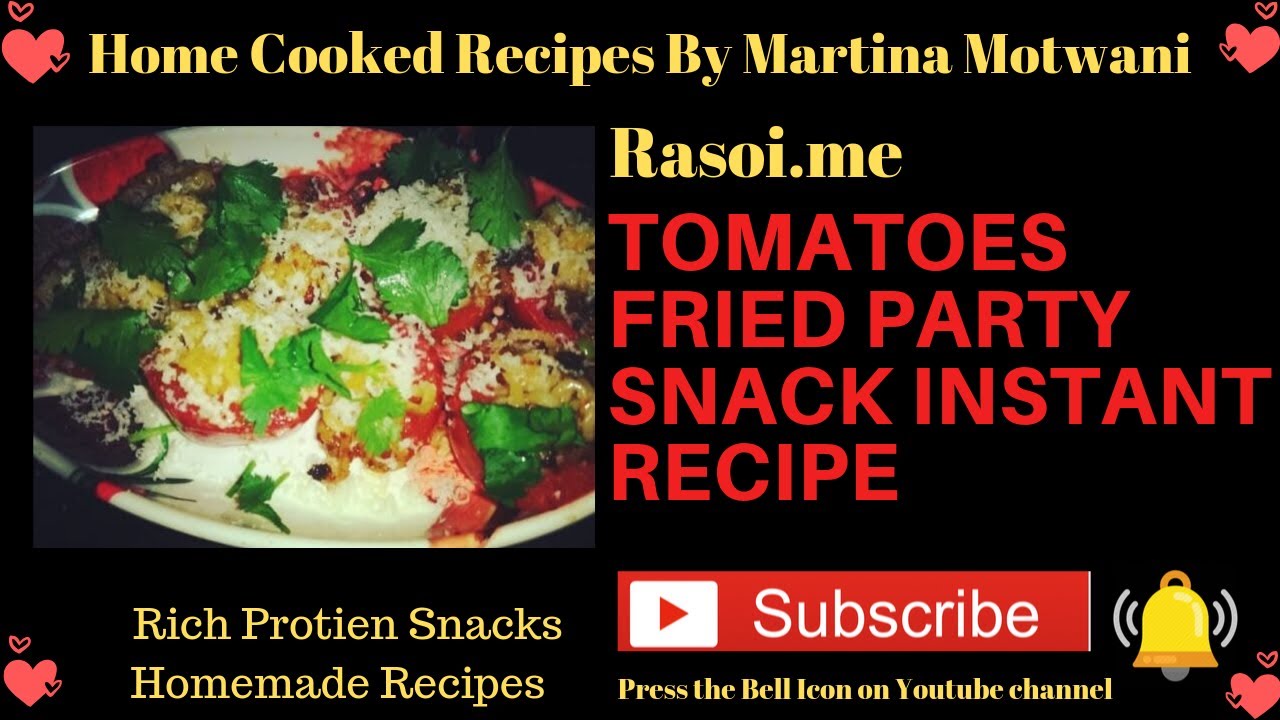 Tomatoes Fried Party Snack| Tomatoes Fried |Stuffed Tomatoes Recipe ...