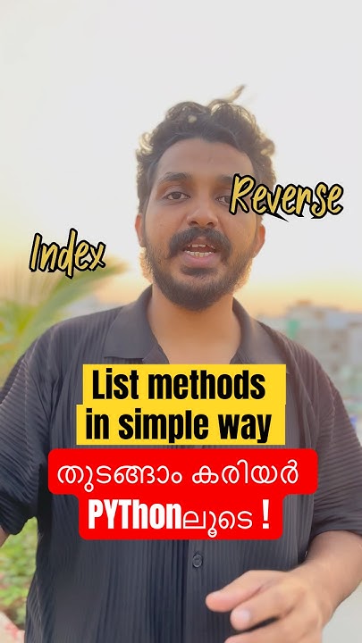 List Methods Explained in Simple Way|Python Malayalam| #mentor #career ...