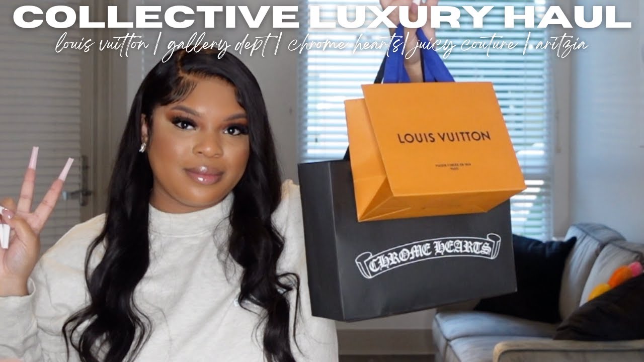 COLLECTIVE HAUL| LOUIS VUITTON, CHROME HEARTS, GALLERY DEPT, ESSENTIALS + MORE - YouTube