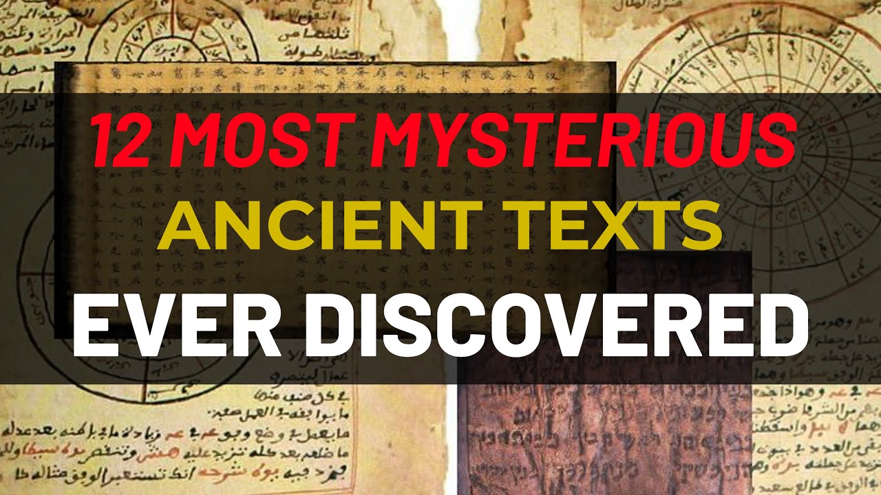 12 Most MYSTERIOUS Ancient Books Ever Discovered with HIDDEN MESSAGES ...