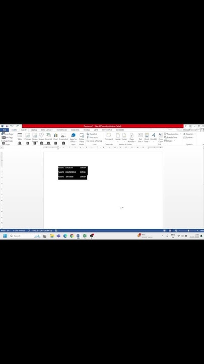 M.S word me short key se text ko table me convert karna #subscript most ...