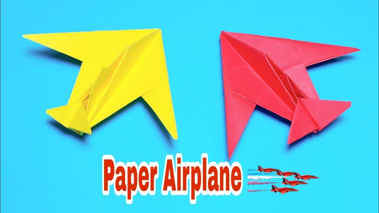 Easy Origami Plane - How To Make Origami Plane - Tala Art and Craft ...