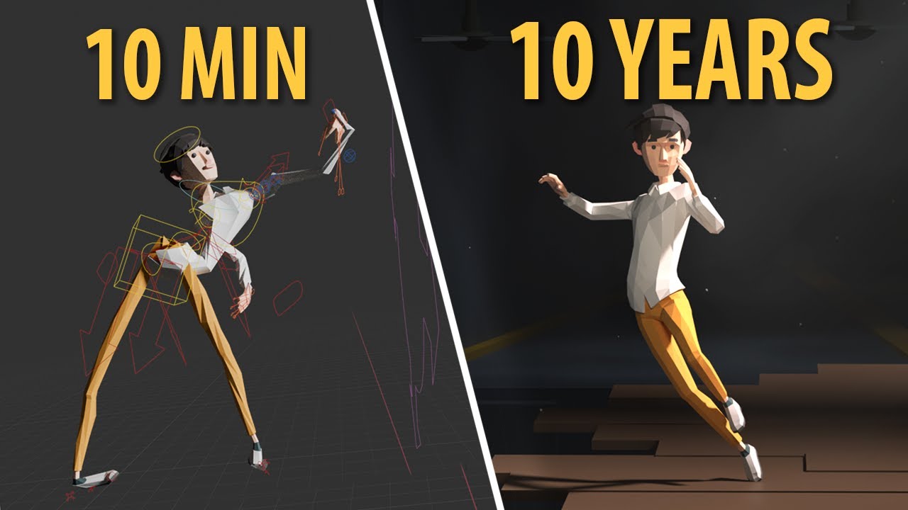 10 Minutes vs. 10 Years of Animation - YouTube