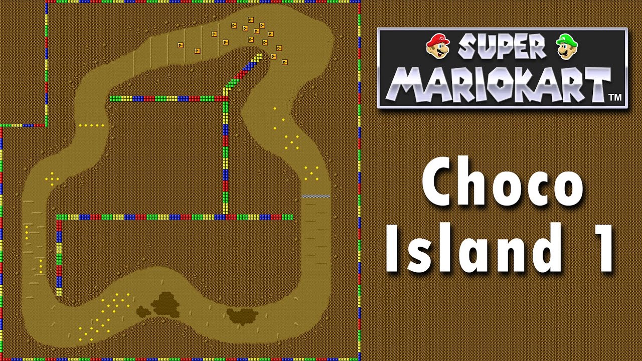 Super Mario Kart (SNES) - Choco Island 1 - YouTube