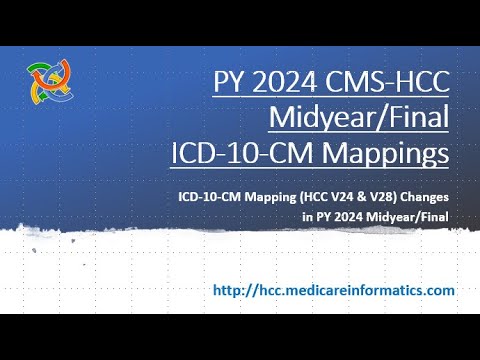 ICD-10-CM Mapping table for Payment Year 2024 Midyear/Final - YouTube