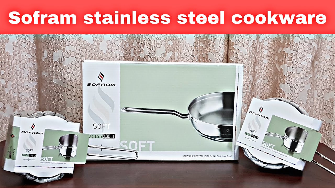 Sofram stainless steel cookware set | 4pcs cookware set | Tops picks of ...