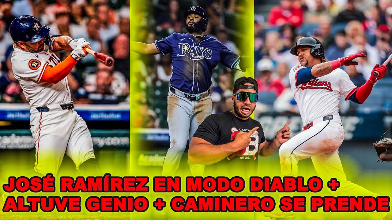 JOSÉ RAMÍREZ HACIENDO NÚMEROS DE POSIBLE MVP/ALTUVE EMPATA EL JUEGO ...
