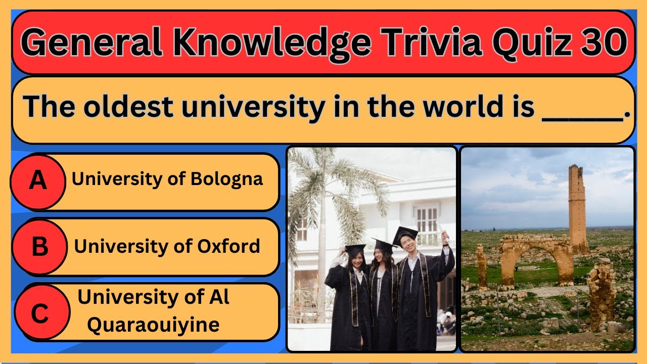 30 General Knowledge Trivia Questions | Ultimate Quiz Challenge for ...