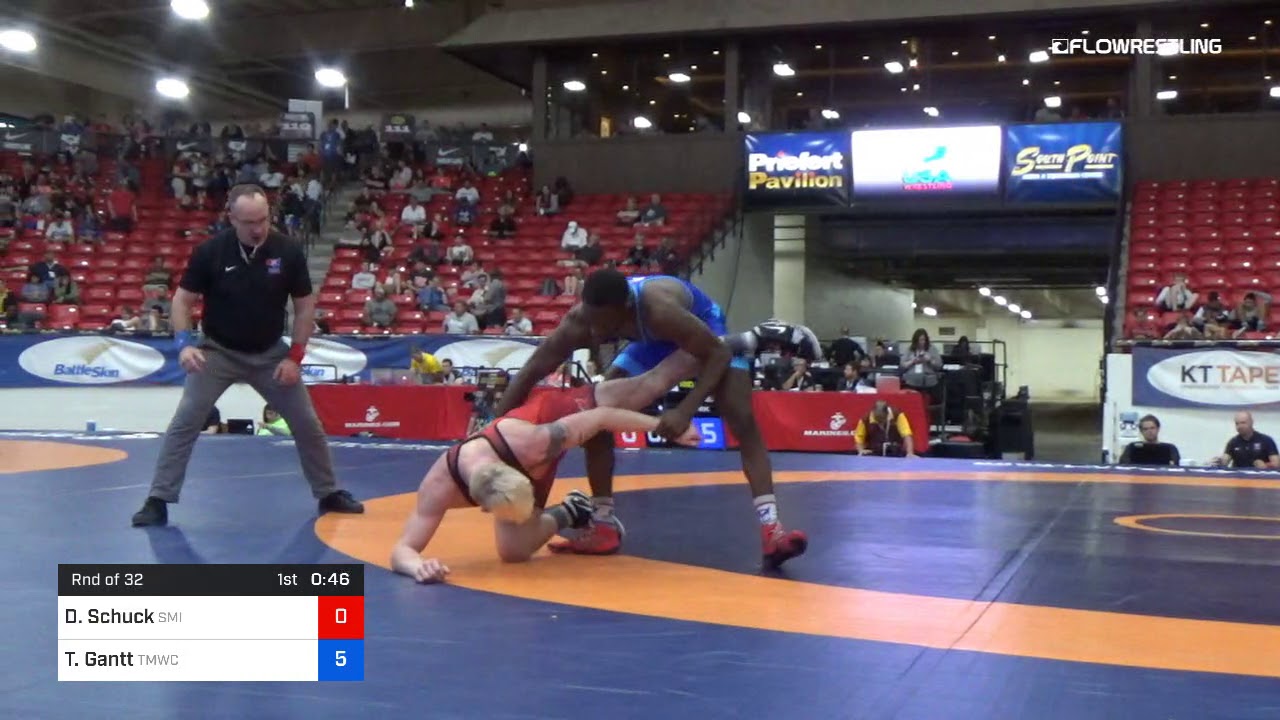 74 Kg Rnd Of 32 Dylan Schuck SMI Vs Thomas Gantt TMWC WOLFPACK WC - YouTube