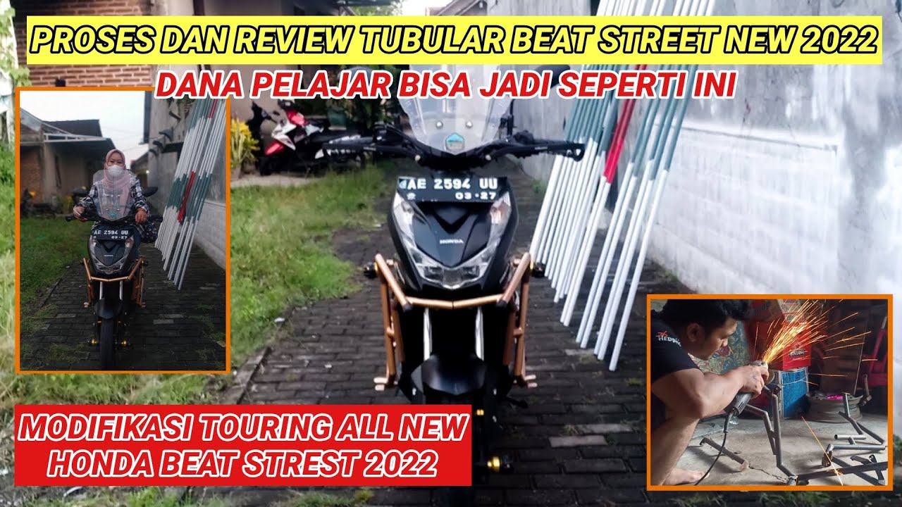CUSTOM TUBULAR ALL NEW HONDA BEAT STREET 2022 || Review Modifikasi ...