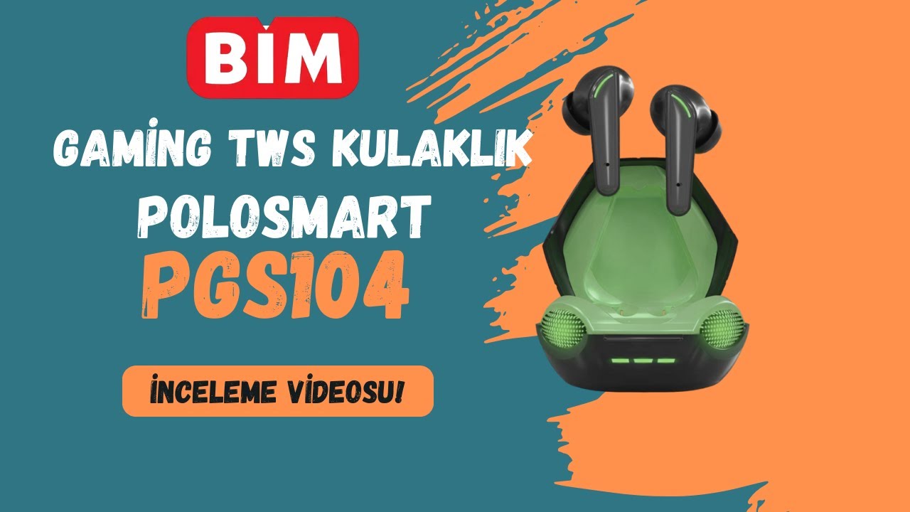 BİM'e Gelen Gaming TWS Kulaklık | 379 TL | POLOSMART PGS104 ALMAYA DEĞER Mİ? - YouTube
