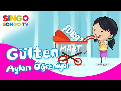 GÜLTEN Ayları Öğreniyor 🌞🗓️❄️ – SingoSongo TV I İsme Özel Çocuk Şarkıları 🎵