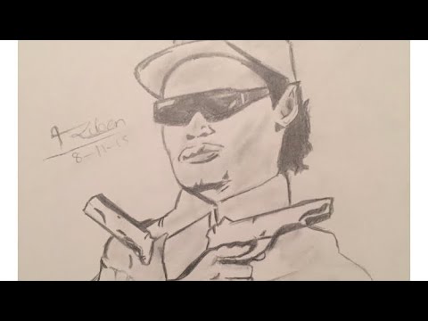How to draw Easy-E - YouTube