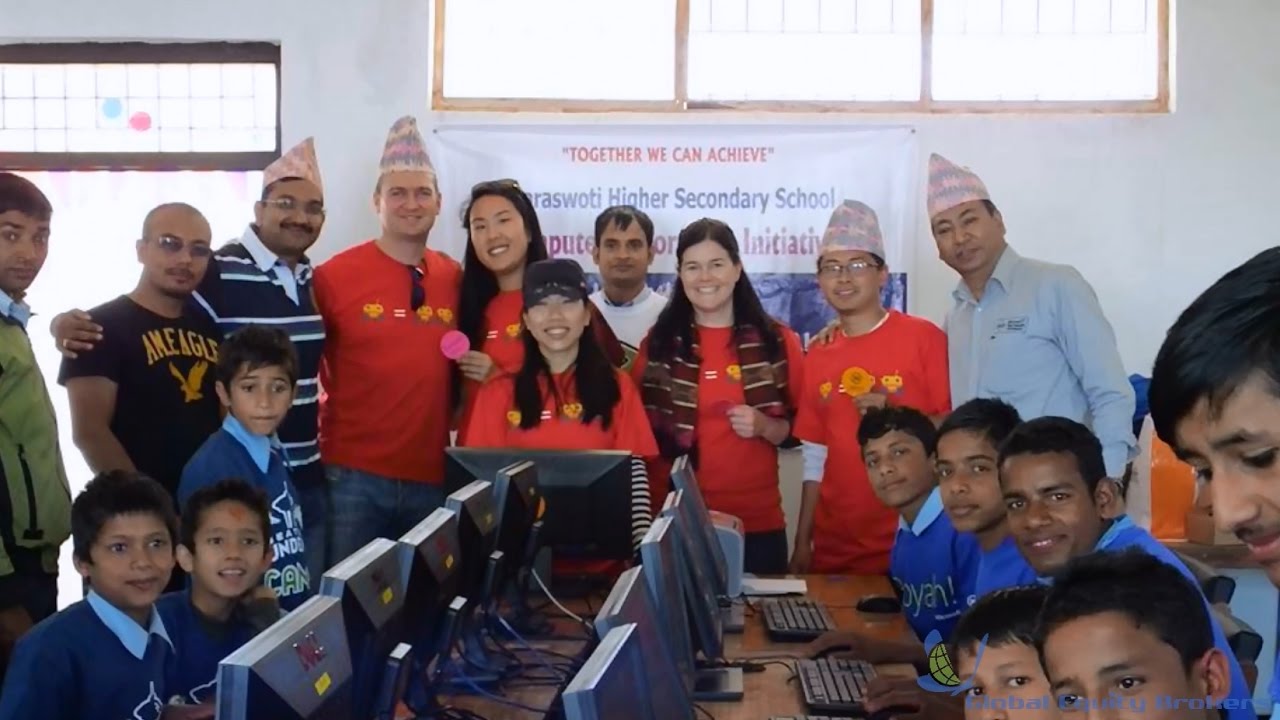 Microsoft Nepal computer lab - YouTube