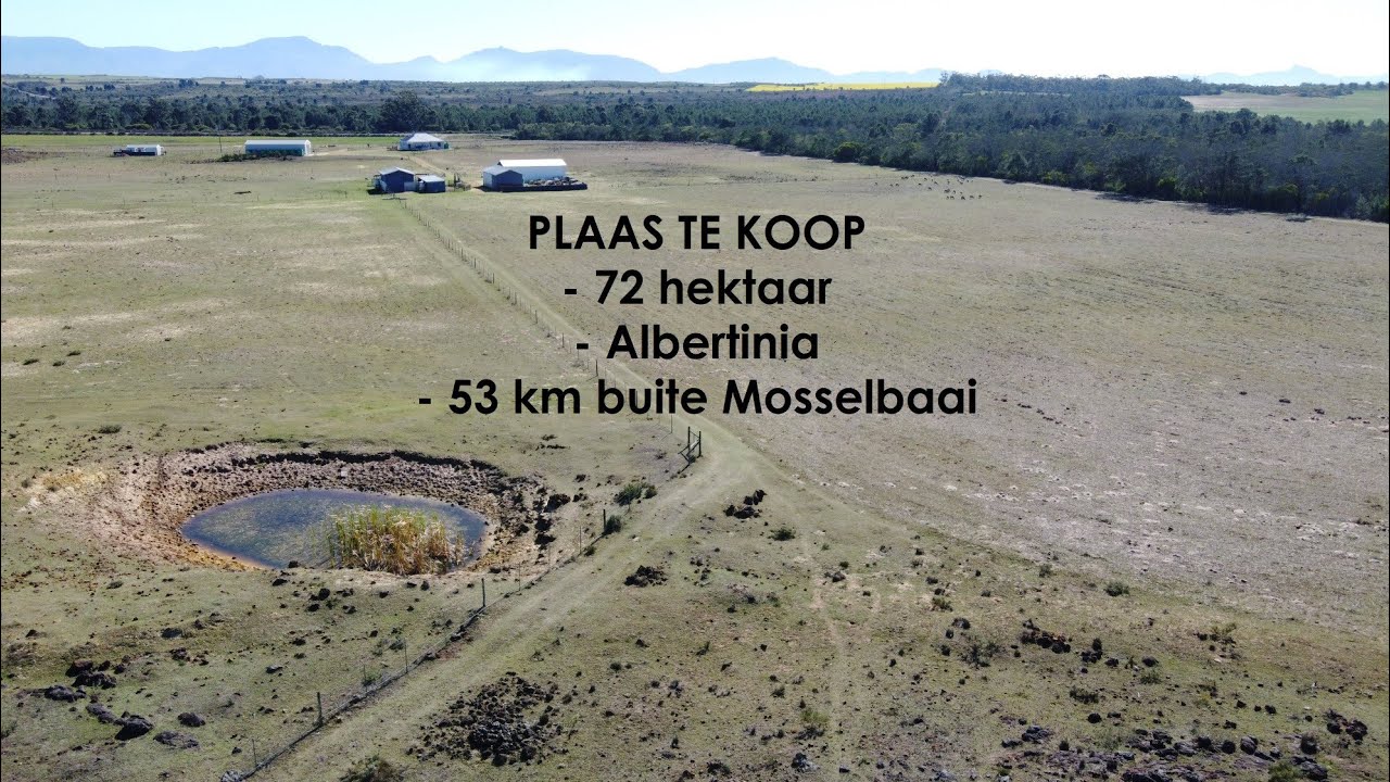 Netjiese plaas te koop net buite Albertinia 53 km vanaf Mosselbaai ...