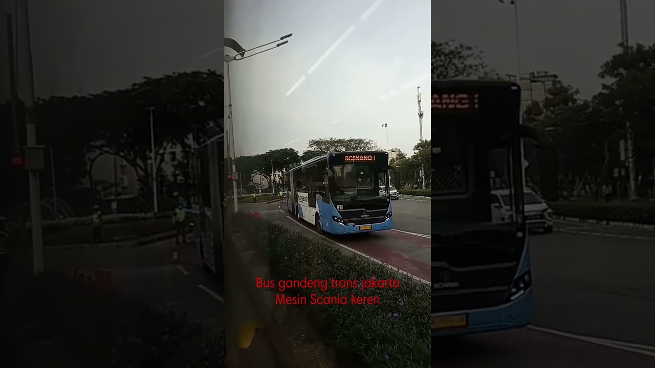 Bus Gandeng Scania Transjakarta - YouTube