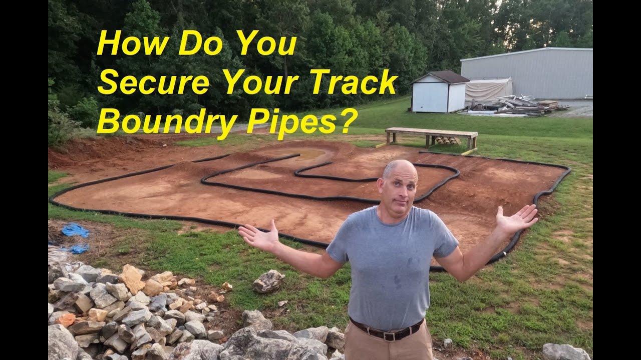 How to Secure your Track Boundry pipes. - YouTube
