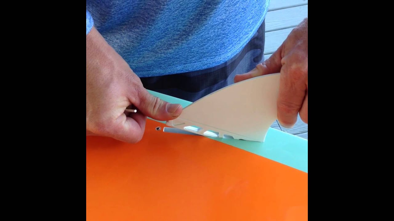How2 Install SIDE BITE fin on an SUP - YouTube