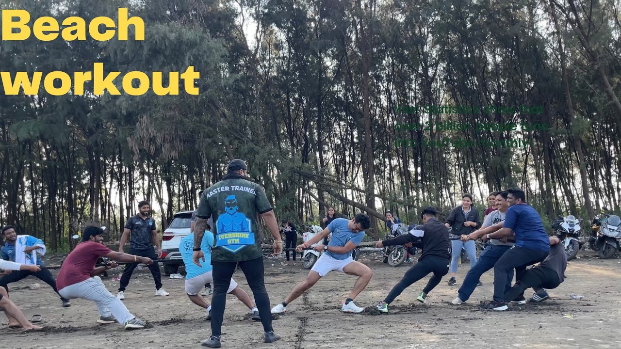 Beach Workout💪 ||full enjoy😁|| - YouTube
