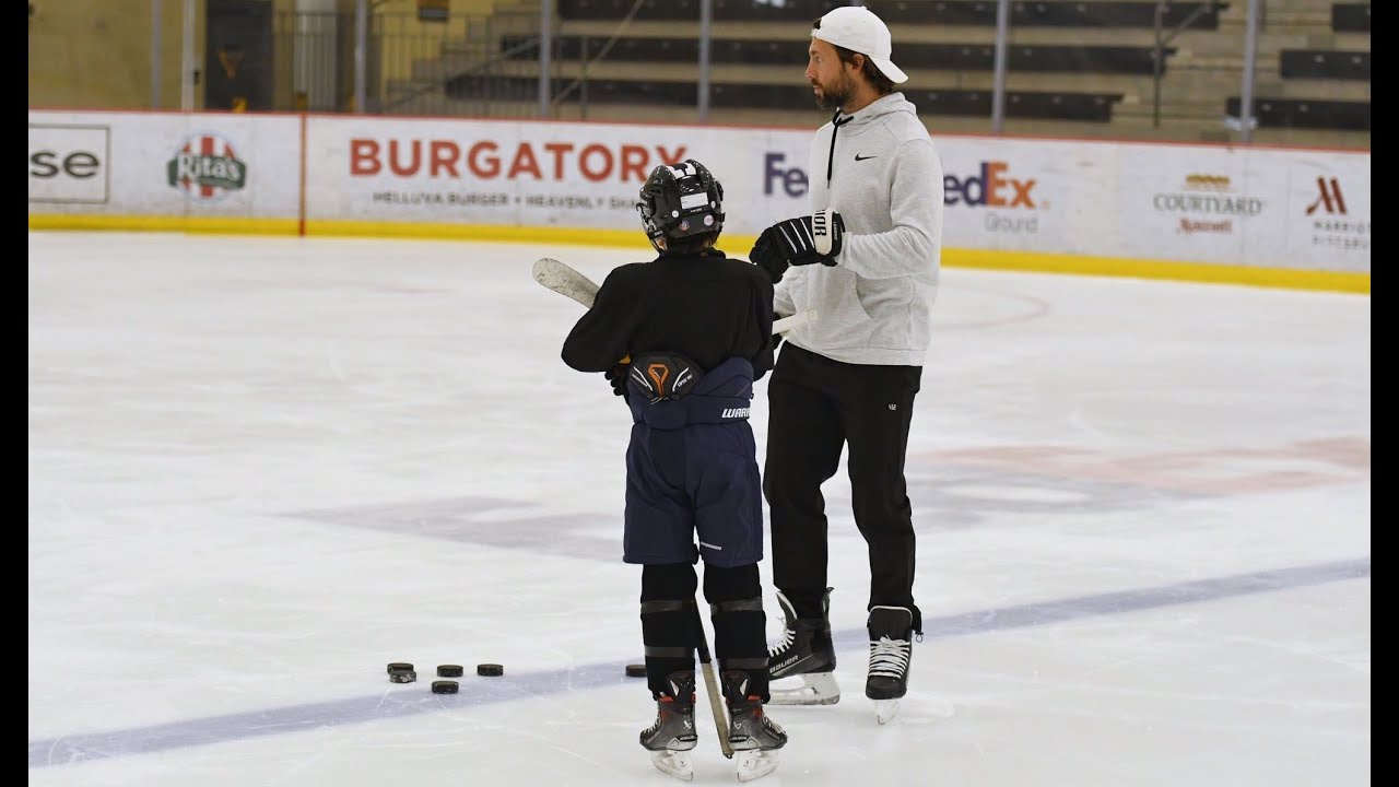 2030 draft-eligible prospect Alex Letang skates with dad Kris - YouTube