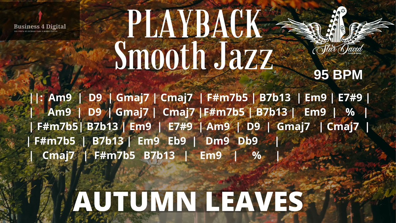 Backing Track Autumn Leaves Smooth Jazz in Em - YouTube