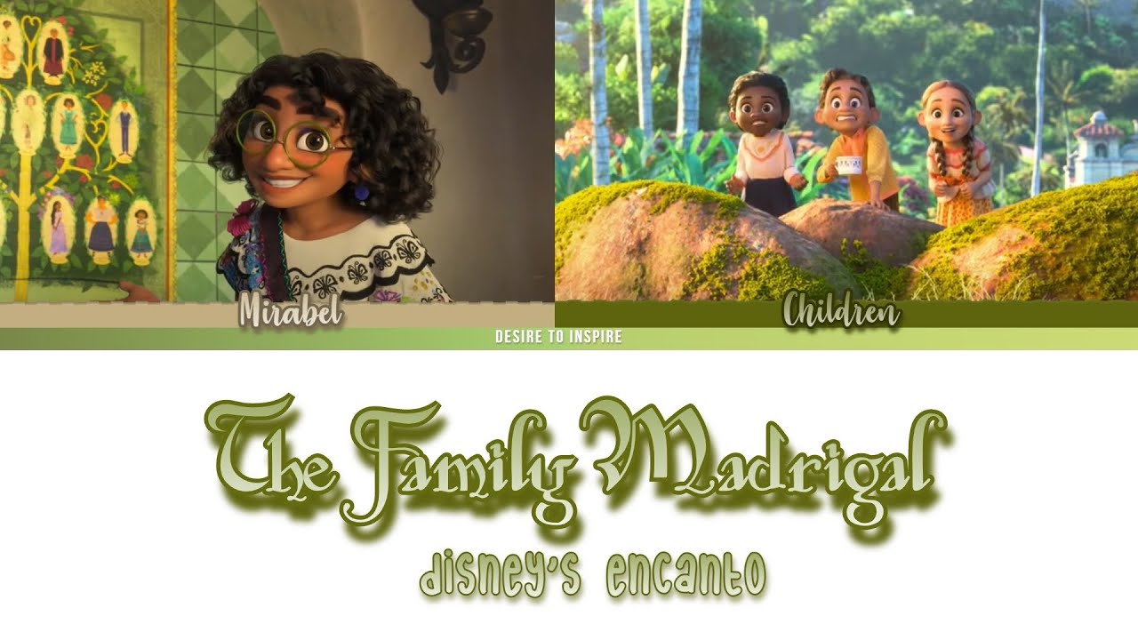 The Family Madrigal - Color Coded Lyrics | Disney’s Encanto - DTI 🌷 ...