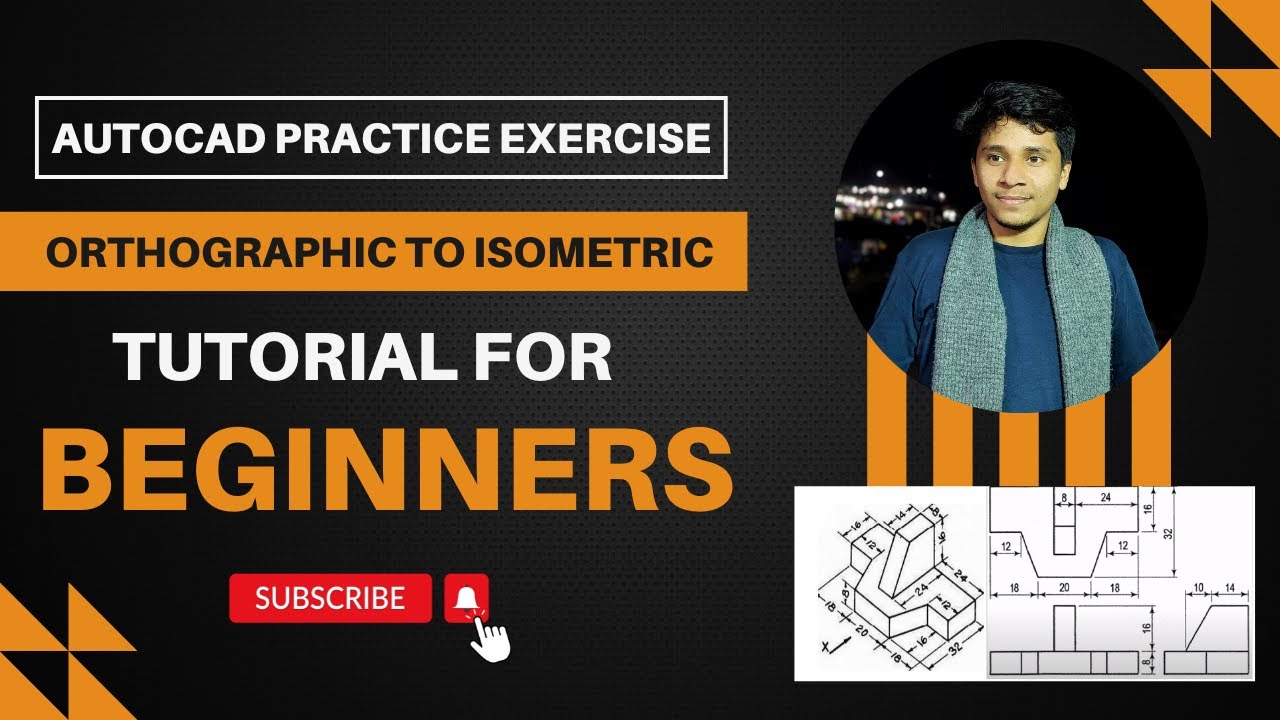Autocad basic tutorial for beginners | Autocad Practice Exercise ...