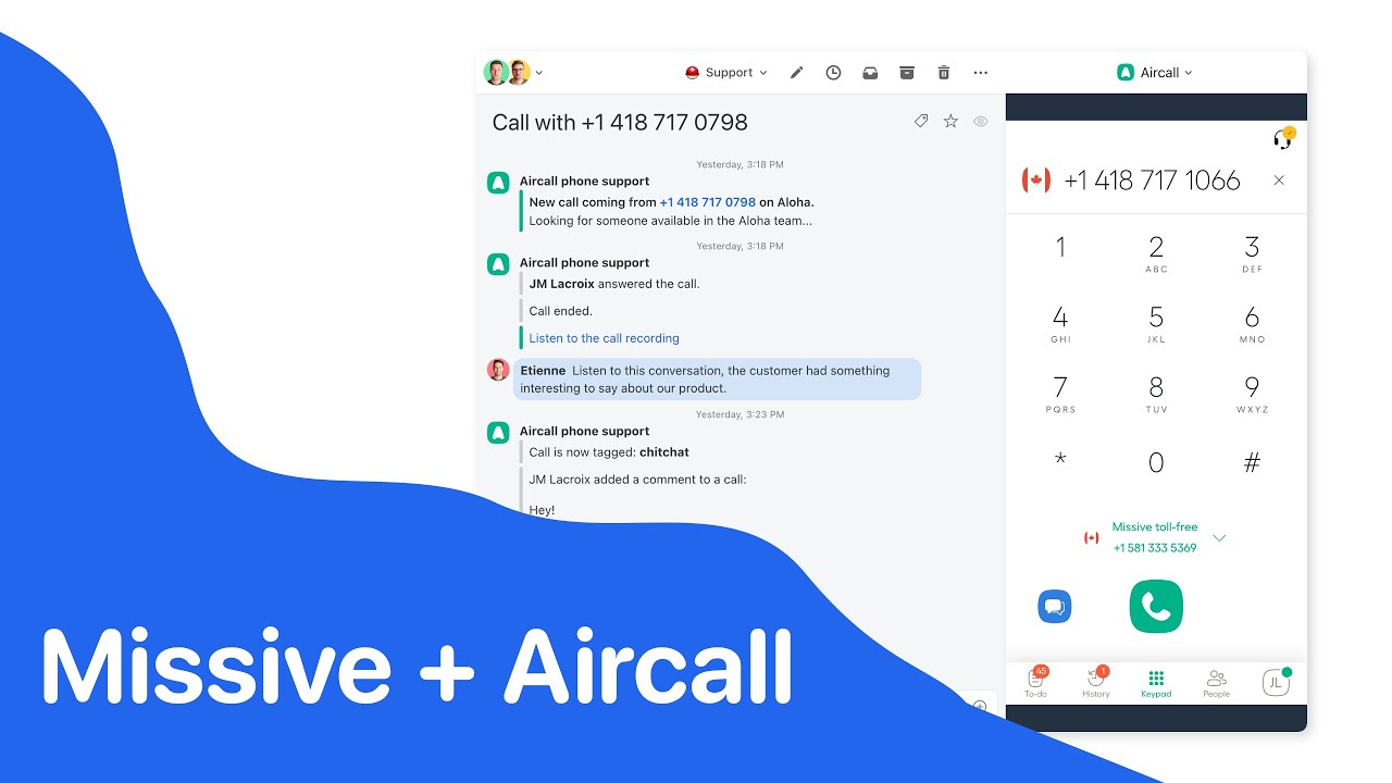 Missive + Aircall integration - YouTube